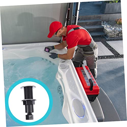 COOLHIYA 5pcs Kitchen Air Switch Disposal Air Trash Disposal Air for Bathtub Garbage Disposal Air Button Practical Bathtub Simple Installation Bathtub Disposal Accessories Plastic Black