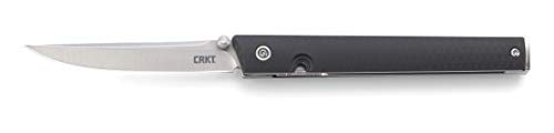 CRKT CEO EDC Folding Pocket Knife: Low Profile Gentleman's Knife, Everyday Carry, Satin Blade, IKBS Ball Bearing Pivot, Liner Lock, Glass Reinforced Fiber Handle, Deep Carry Pocket Clip 7096