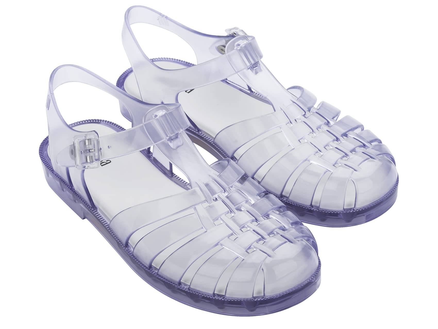Melissa Possession Jelly Sandal for Women - The Iconic 90s Original Jelly Shoe, Fisherman’s Sandal with Adjustable Strap and Side Buckle, Clear, 8