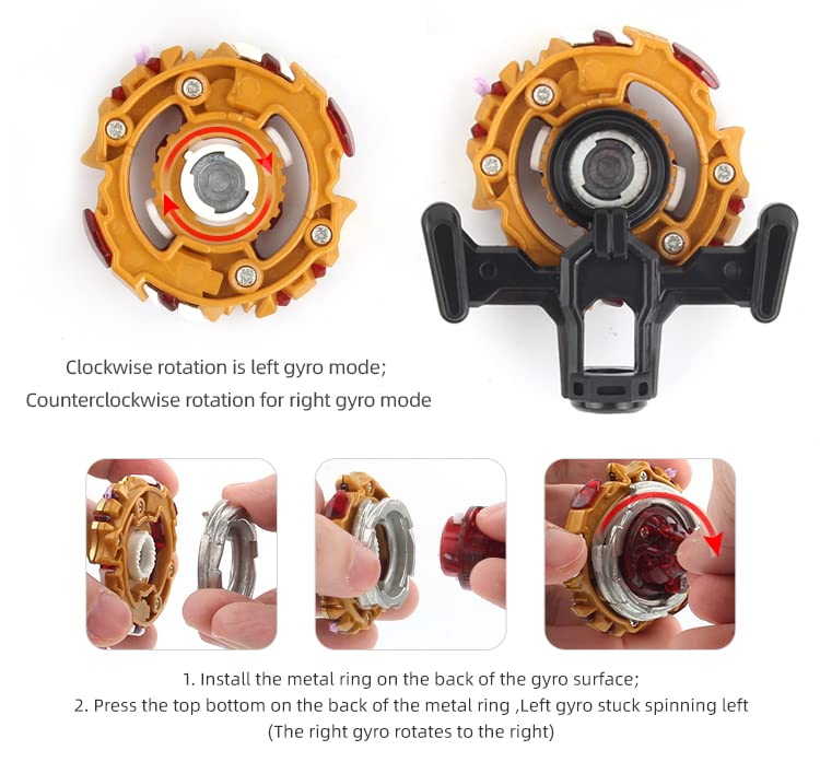 Bey Battle Burst Battle Evolution Metal Fusion Attack Set with 4D Launcher Grip Set