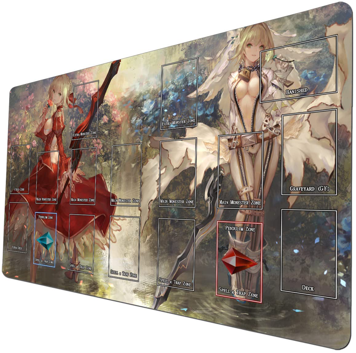 Board Game Anime TCG Playmat Table Mats Compatible for OCG CCG Trading Card Game Play mats Dark Mousepad gezi 1017155