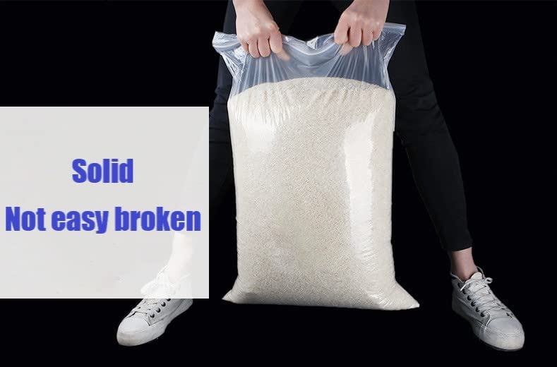Jumbo Storage Bag 5 Gallon Freezer Bags Zip Easy Food Storage Bag Clear Meal Prep Bag Thick Durable 10 Pcs 17.7" x 23.6"