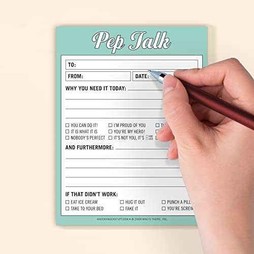 Knock Knock Pep Talk Nifty Note Pad (12073)