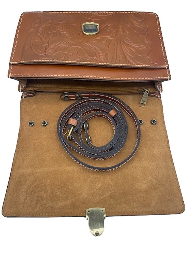 Patricia Nash Tooled Leather Laurentina Crossbody Bag Purse in Florence