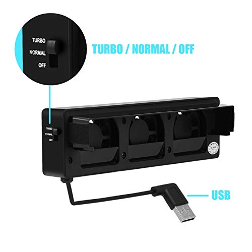Mxzzand Good erformance Game Console Cooling Fan USB Cooling Game Console for Switch NS Console
