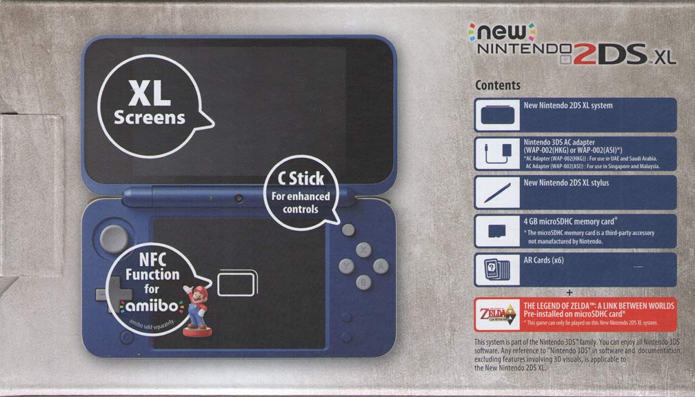 New Nintendo 2DS XL Console - Hylian Shield Edition