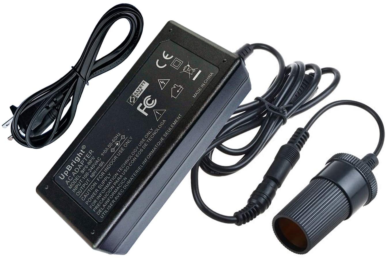 UpBright 12V AC Adapter Compatible with Coleman Electric Cooler 120V AC Adaptor 5232D640T Thermoelectric Cooler 120 Volts to 12V DC Car Auto Boat RV Cigarette Lighter Plug Socket Power Supply Cord PSU