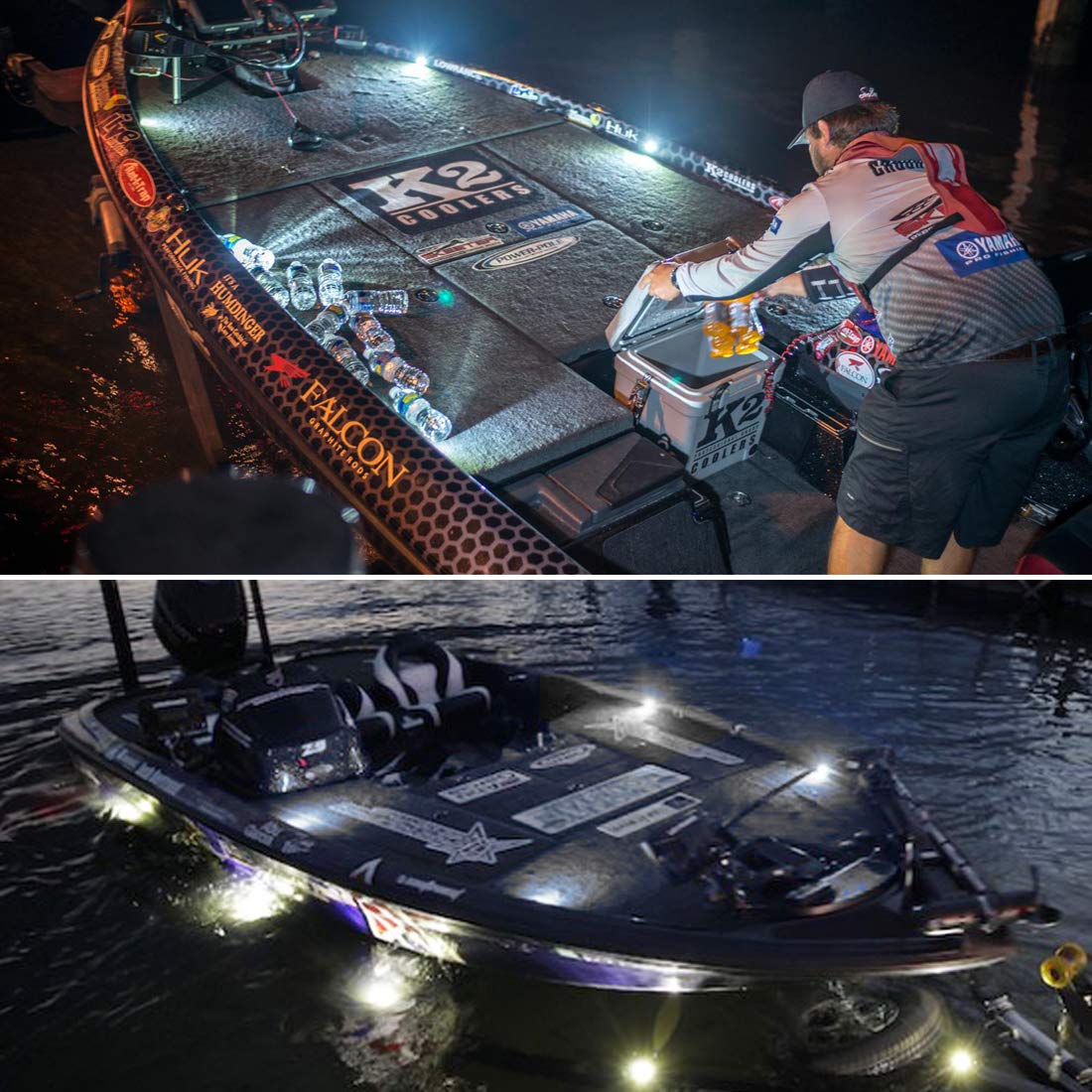 Boaton Boat LED Night Fishing Lights, Courtesy Lights, Deck Lights, Marine Boat Led Lights, Boat Interior Lights, Boat Navigation Lights, Navigation Lights For Boats Led (White)