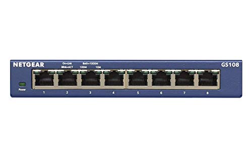 NETGEAR GS108NA ProSafe 8-Port Gigabit Ethernet Desktop Switch