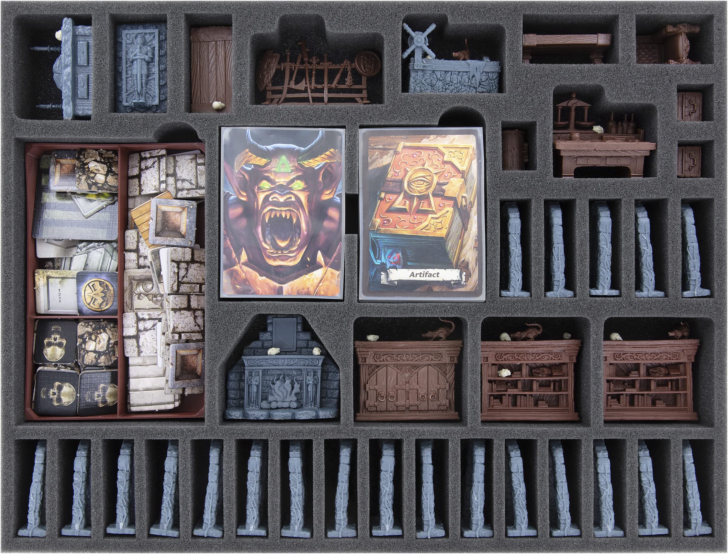 Feldherr Foam Set + Token Holder Compatible with HeroQuest (2021) - core Game Box
