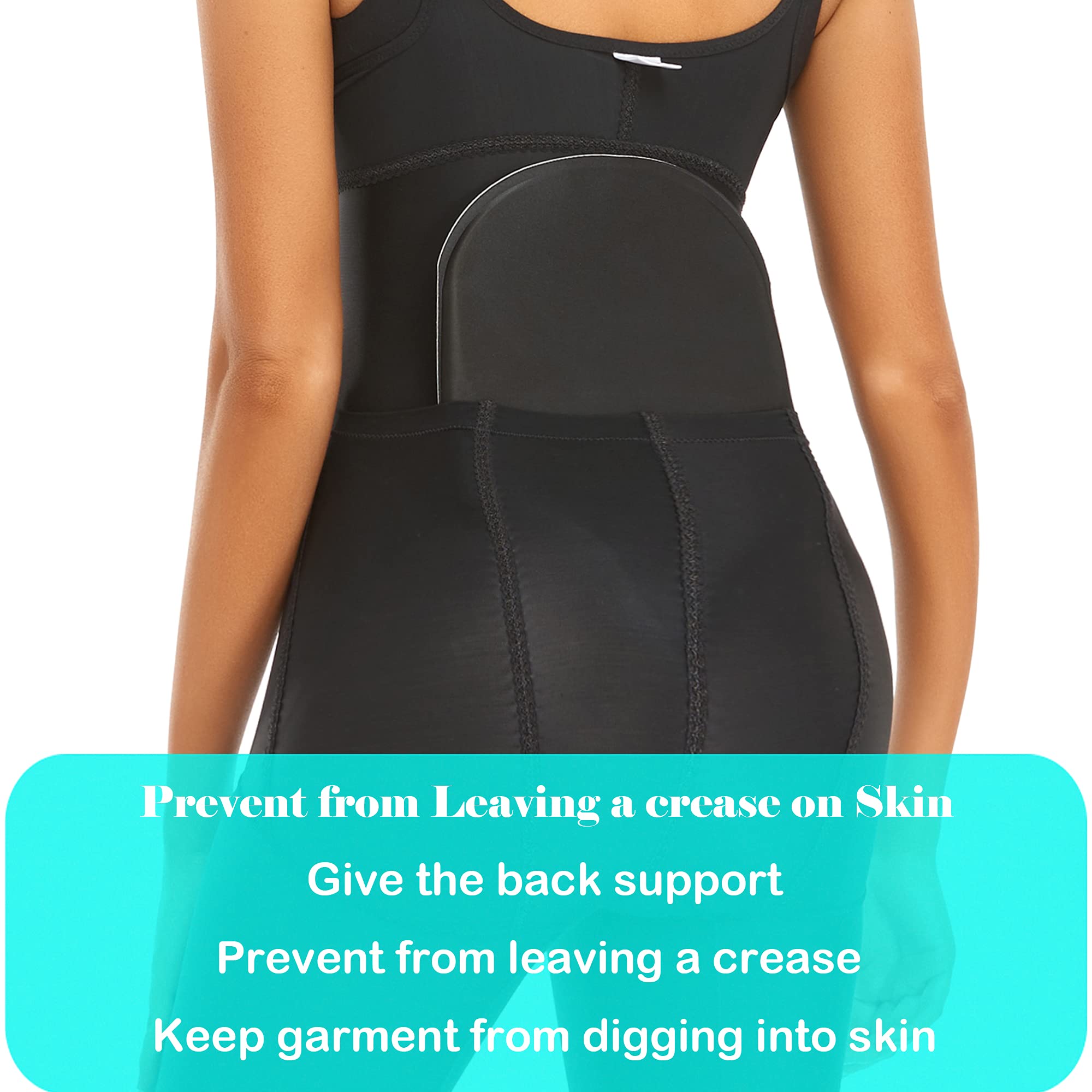 PAZ WEAN Lumber Back After Lipo Post Surgery Liposuction Foam Boards for Lipo Recovery BBL Back Board Black