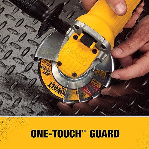 DEWALT Angle Grinder Tool, 4-1/2-Inch, Paddle Switch (DWE4120), Yellow, Small