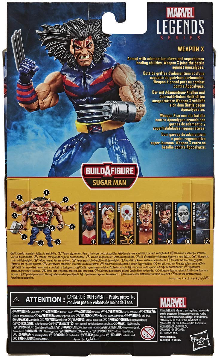 Marvel Hasbro Legends Series 6-inch Collectible Weapon X Action Figure Toy X-Men: Age of Apocalypse Collection