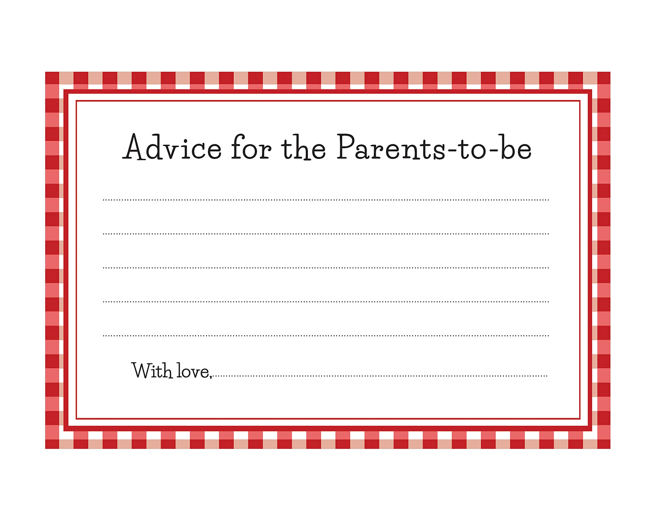 BBQ Baby-Q Advice for the Parent-to-be Baby Shower Cards - 24 count