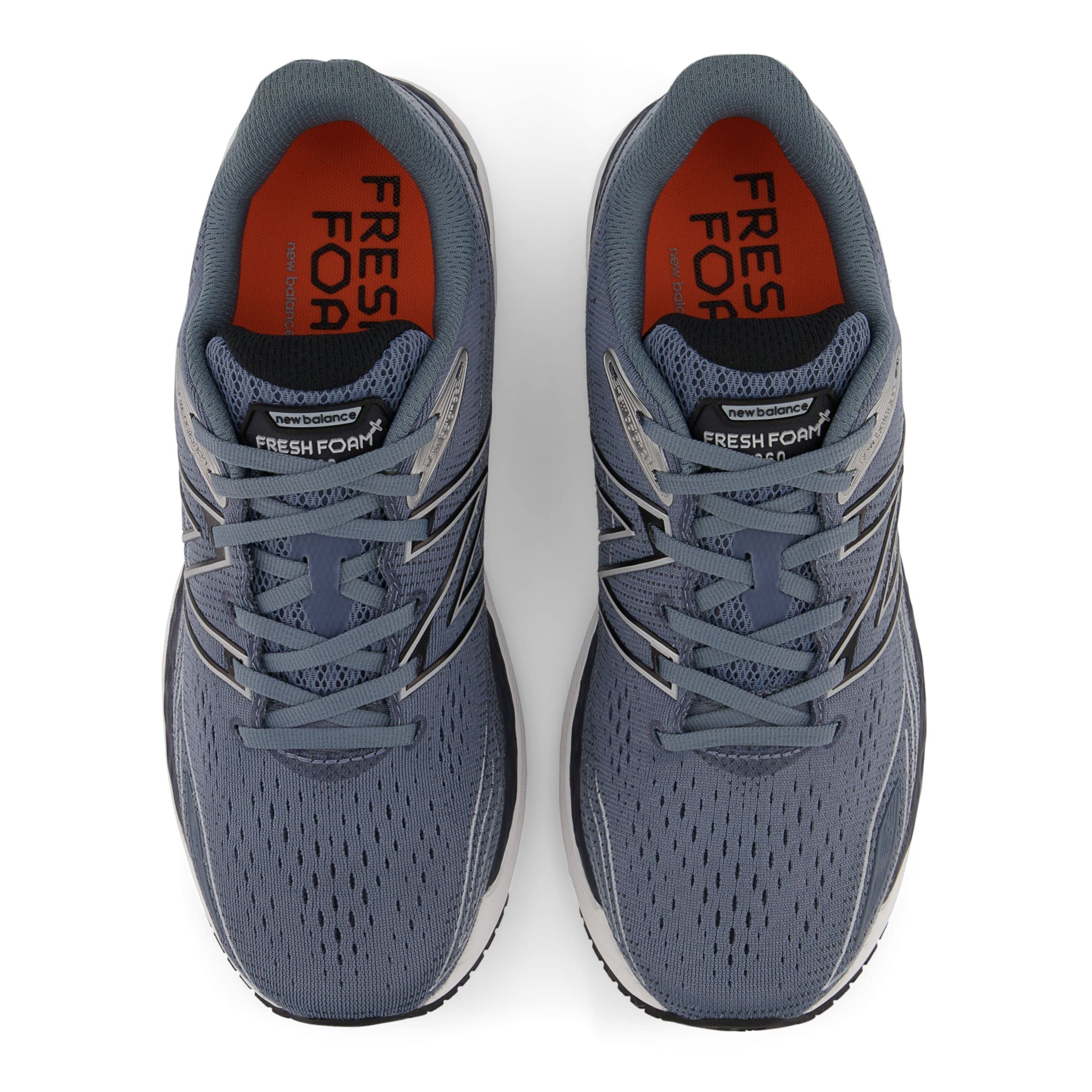 New Balance Men's Fresh Foam X 860 V12 Running Shoe, Ocean Grey/Light Slate/Black, 10.5