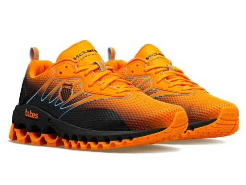 K-Swiss X McLaren Formula 1 Team - Men's Tubes Sport Training Shoe, Papaya/Black/Blue, 9 M