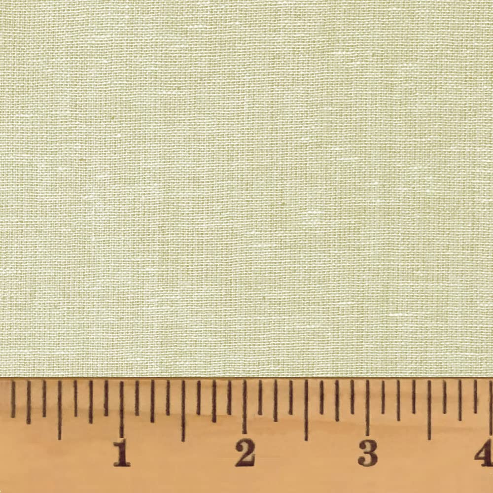 Ecru Solid Off-White Homespun Cotton Fabric by JCS - Sold by The Yard