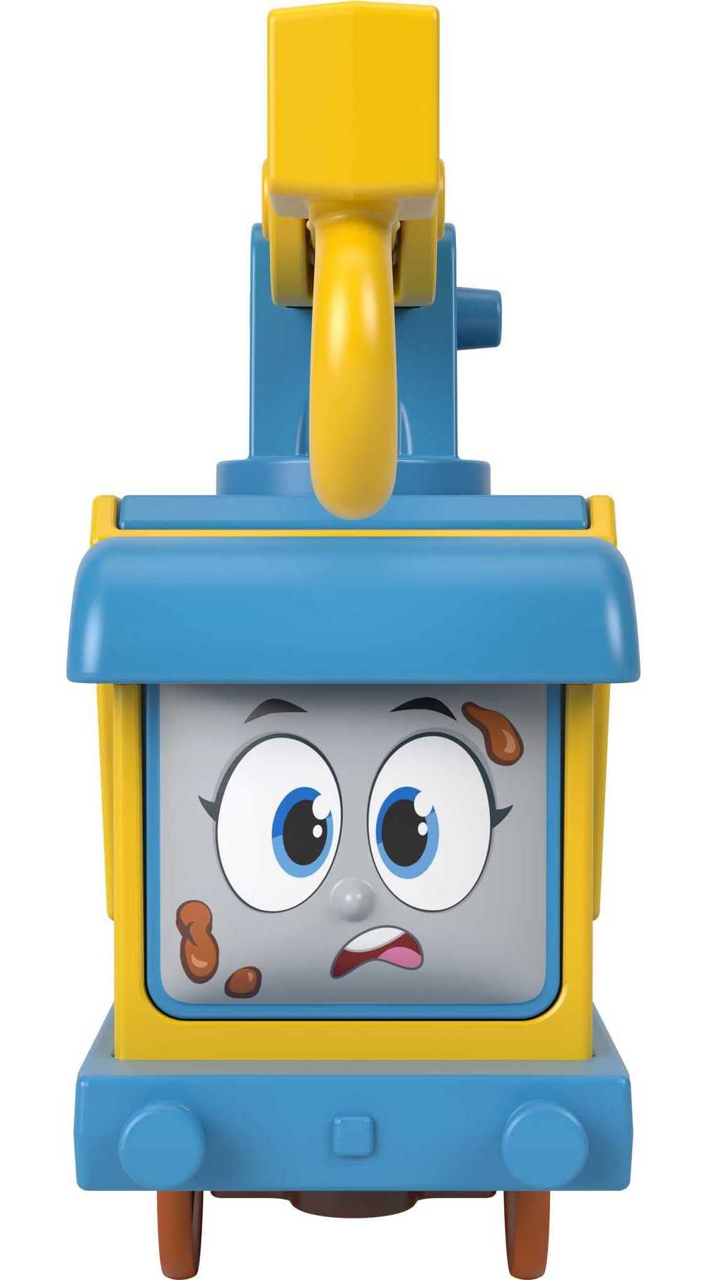Thomas & Friends Motorized Toy Set Muddy Fix ‘em Up Friends Carly the Crane & Sandy the Rail Speeder for Preschool Pretend Play Kids Ages 3+ Years
