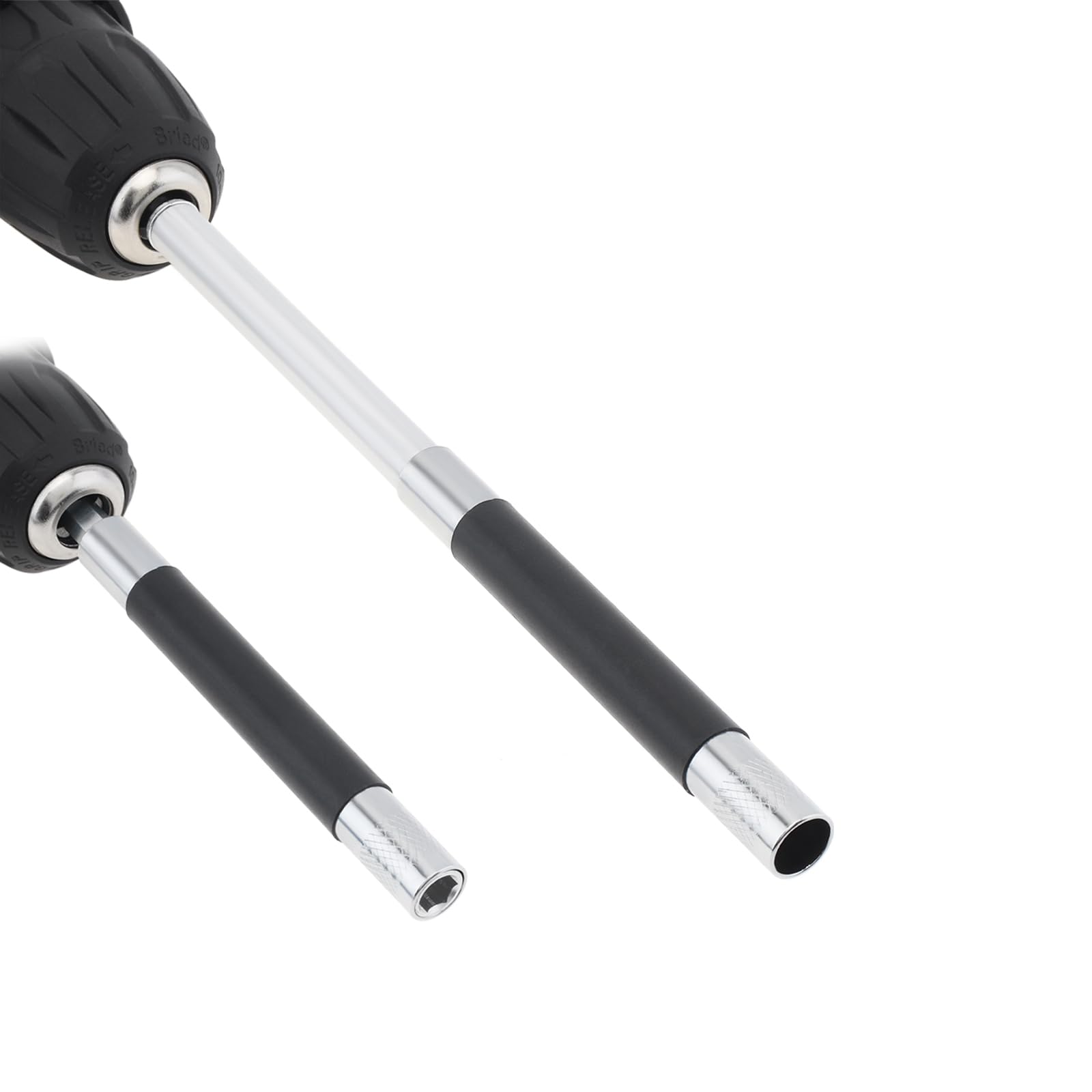ChgImposs 3pcs/set Scalable Magnetic Screw Drive Guide Drill Bit Tip Holder Screwdriver Bit Holder Extension Bar Adapter, Drill Bit Guide Rod Adapter