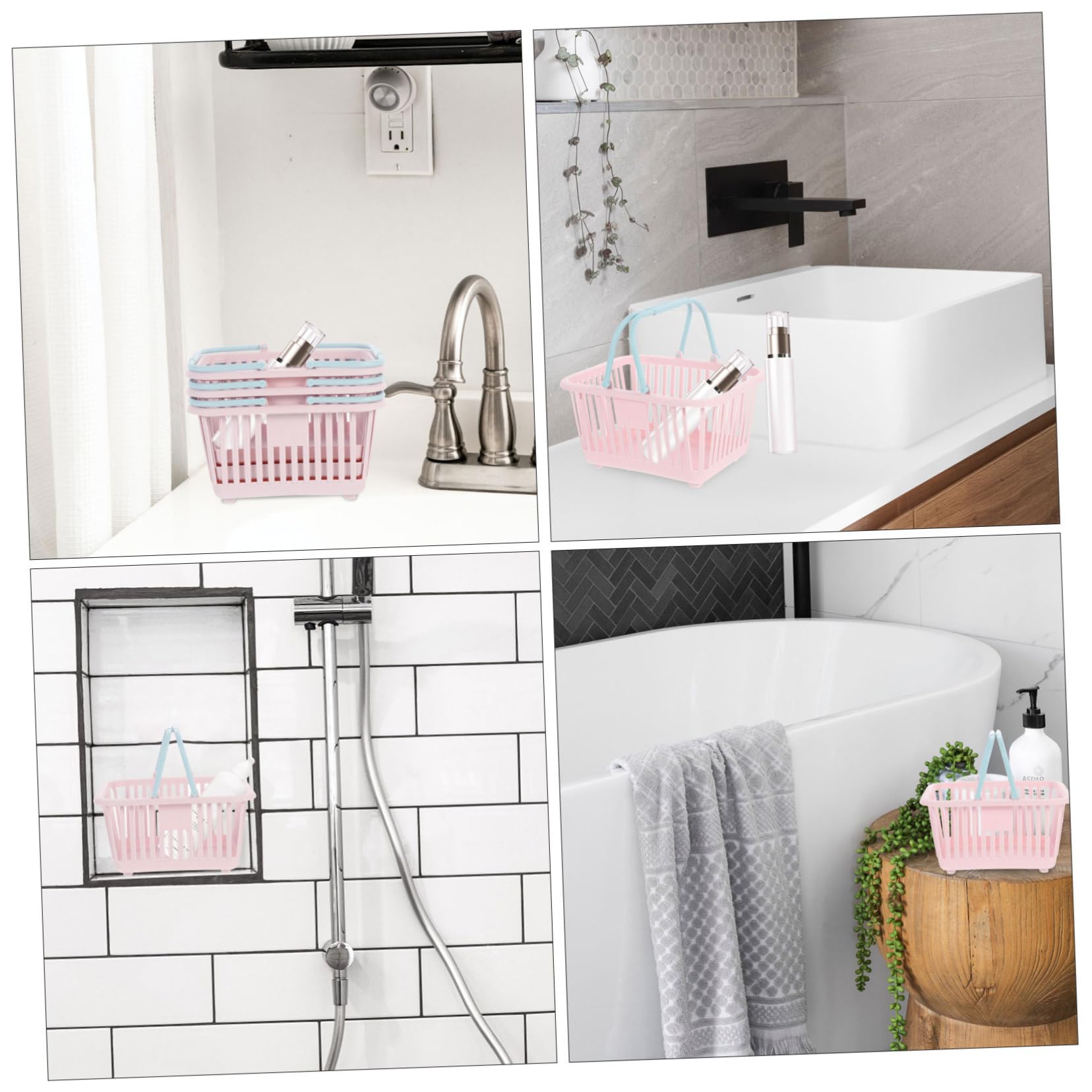 Didiseaon 6 pcs Storage basket shopping basket small baskets for organizing basket with handle kids shopping cart Grocery Baskets Mini plastic pallets Vegetable Basket storage box child Toy