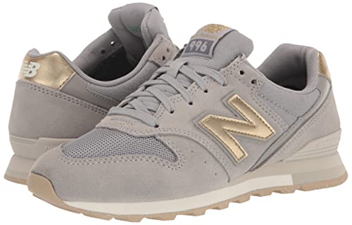 New Balance Women's 996 V2 Sneaker, Team Away Grey/Gold/Raincloud, 10