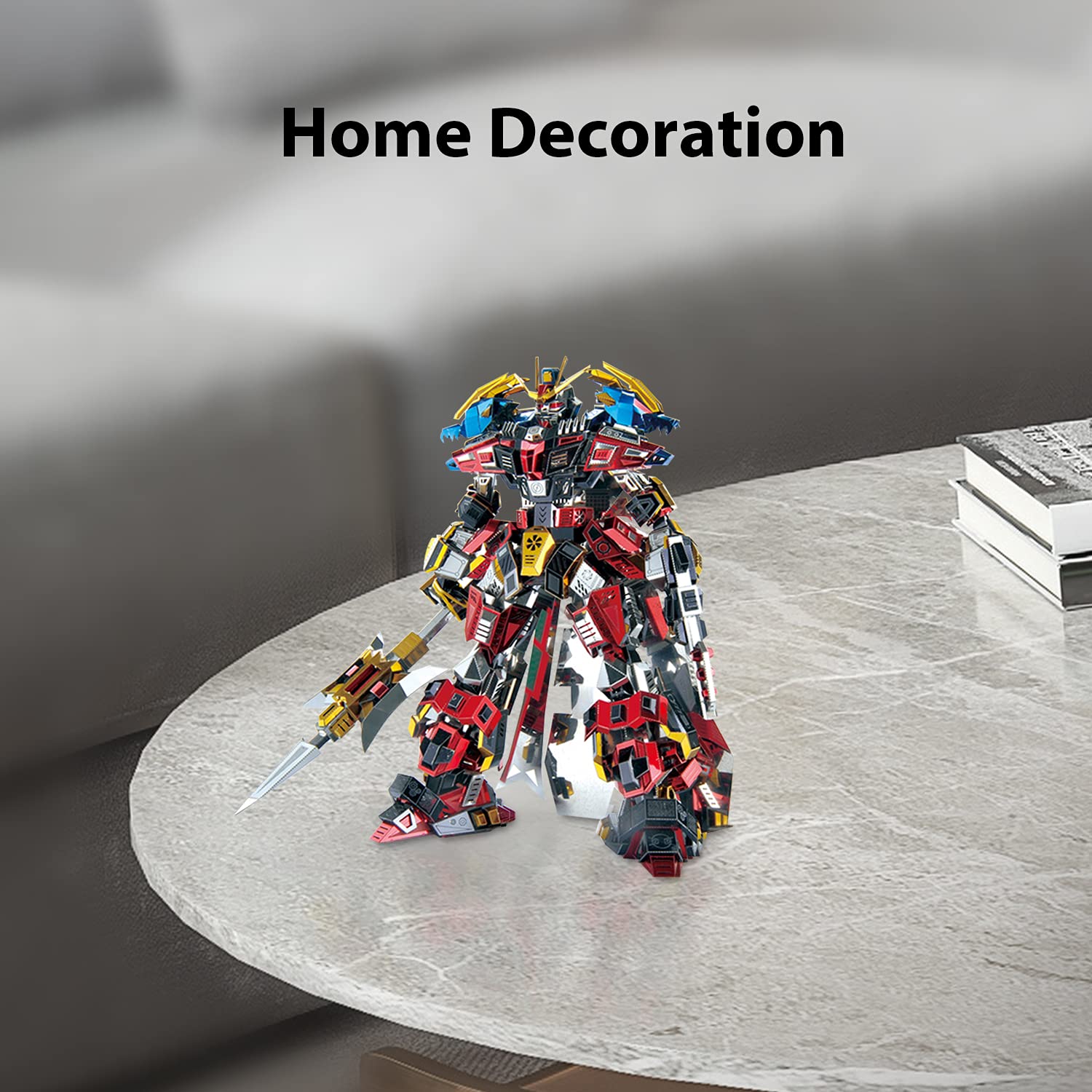 Microworld 3D Metal Model Kits, Lyu Bu 3D Metal Puzzle Mechanical Soldier Figure Warrior, Challenge Metal Earth Model Kits Jigsaw Brain Teaser DIY Art Craft Puzzles for Adults Men Boys