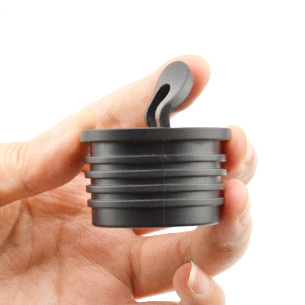 BOLWHAO BOOHAO Universal Kayak Scupper Plug Kit Kayak Marine Boat Plug Bung Diameter 1.6β Replacements Accessory for Kayak Canoe Boat Drain Holes Black 4 Pieces