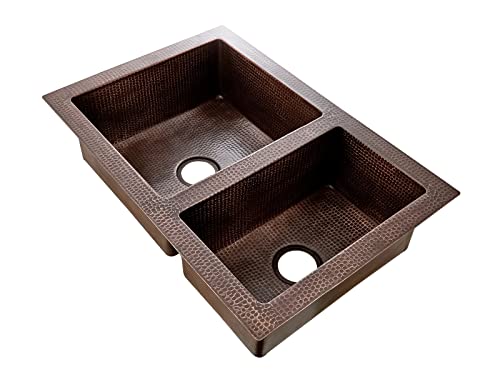 Copper kitchen Sink 60/40
