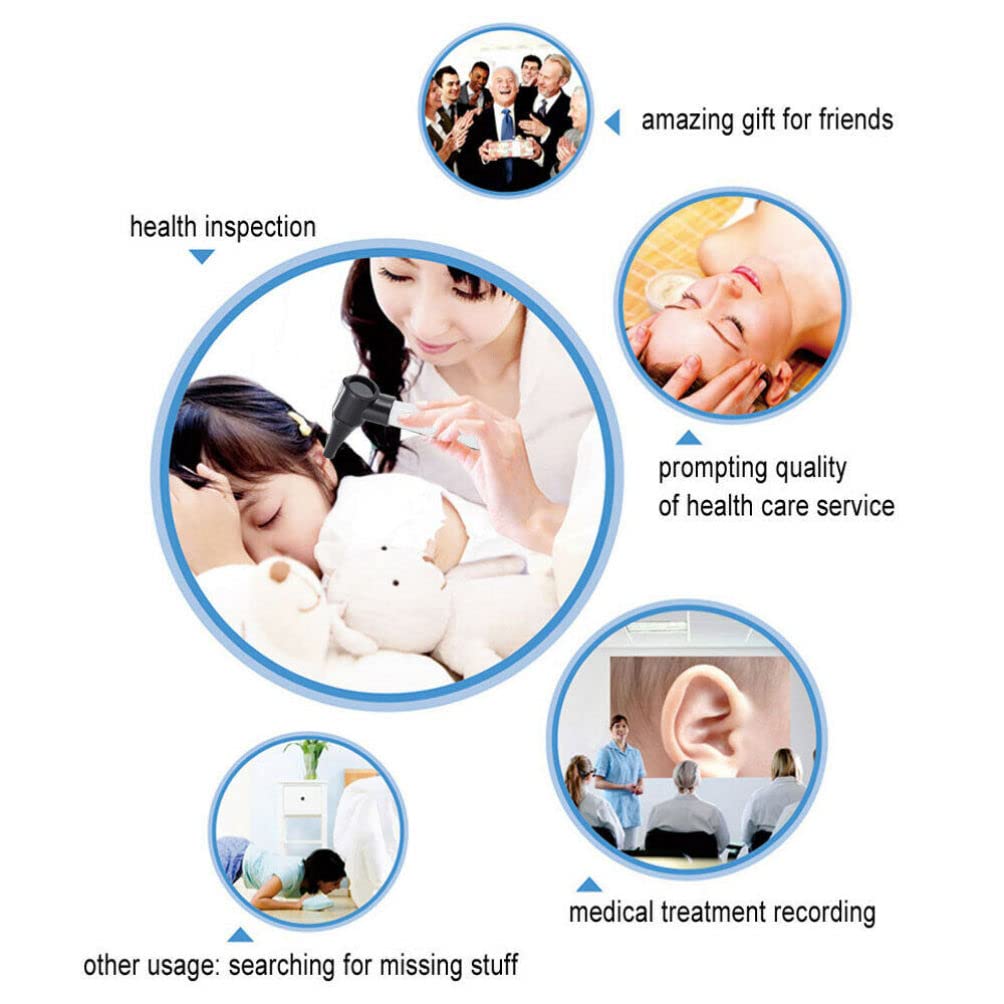 DOITOOL 3X Magnification Generation Doctor Mom Ear Scope Otoscope with Light,Otoscope with Both Adult and Pediatric Disposable Specula Tips Ear Checker for Ear Infections