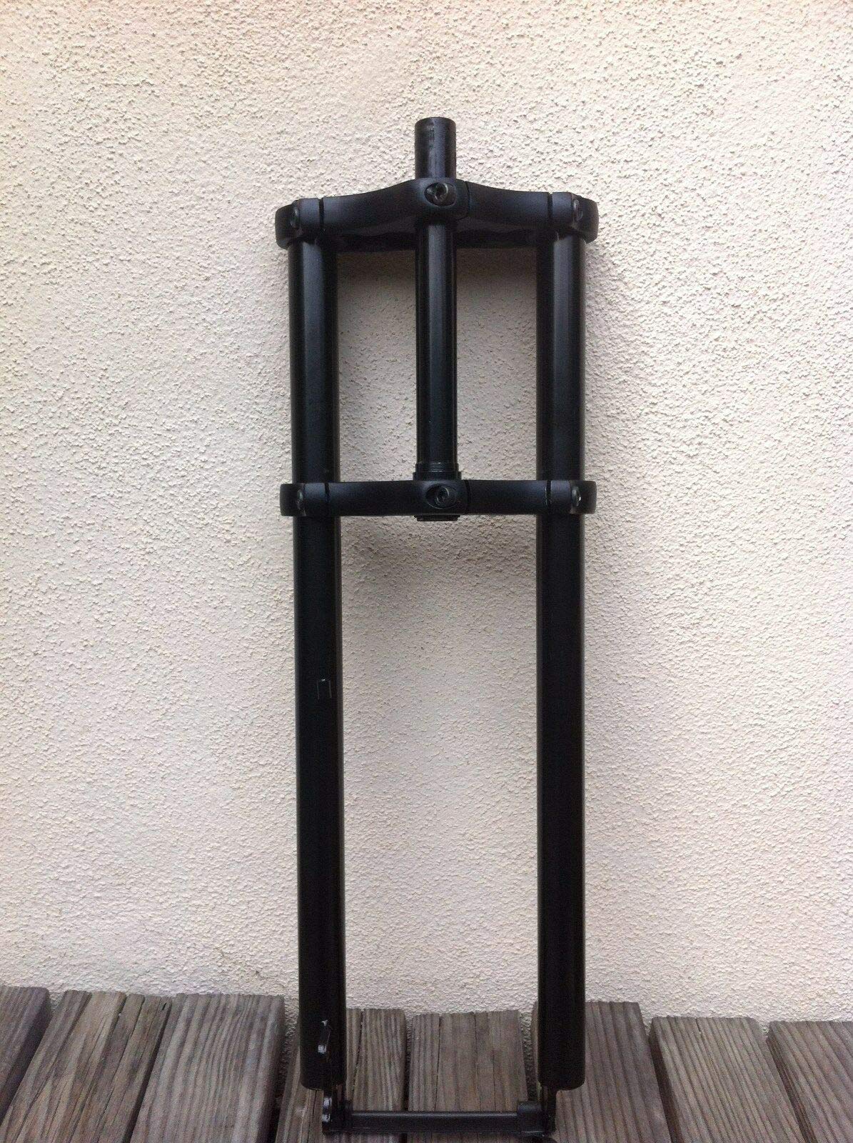 Black Bicycle Fat Triple Tree Fork 1-1/8" Threadless DISC Brake Tab