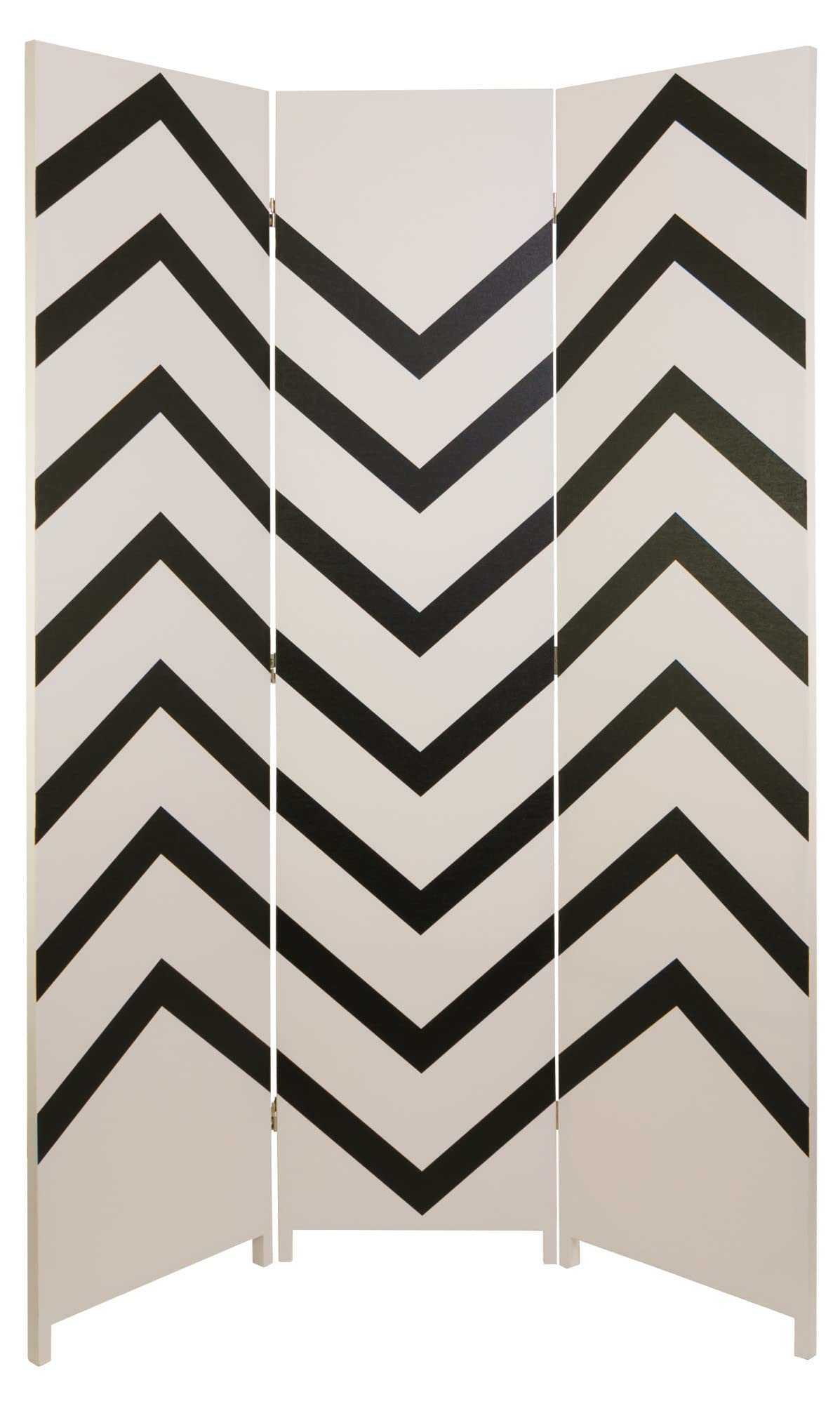 Kiera Grace Danielsson 3-Panel Decorative Room Divider/Freestanding Wood Folding- 47" Lx71 Hx1 W, White- Perfect Partition Room Divider for Home,Office,Studio and Bedroom Separator