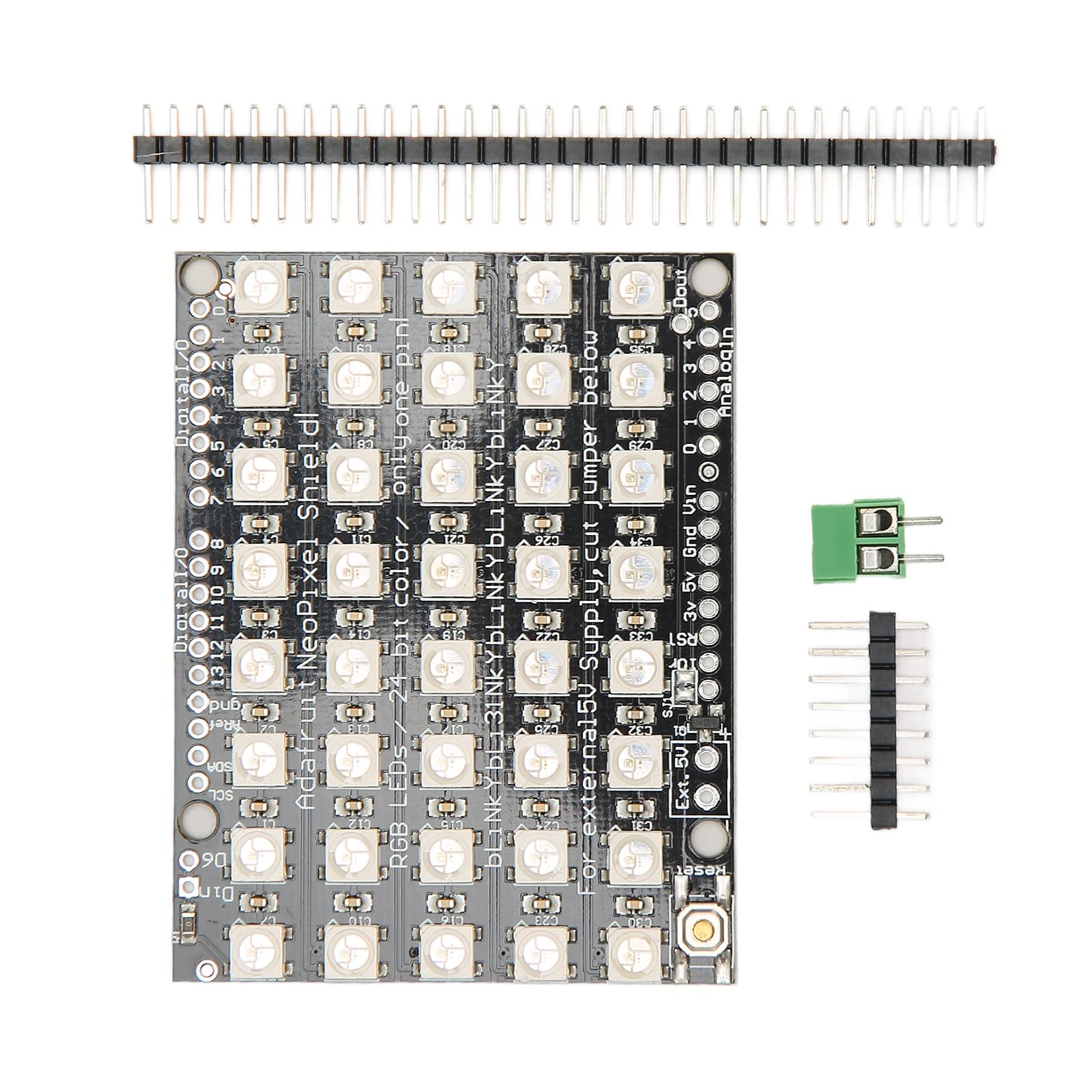 Color Light Development Board, Convenient WS2812B 5050 RGB LED Embedded Controller 800Kbps Transmission Rate Full Color for Hotel