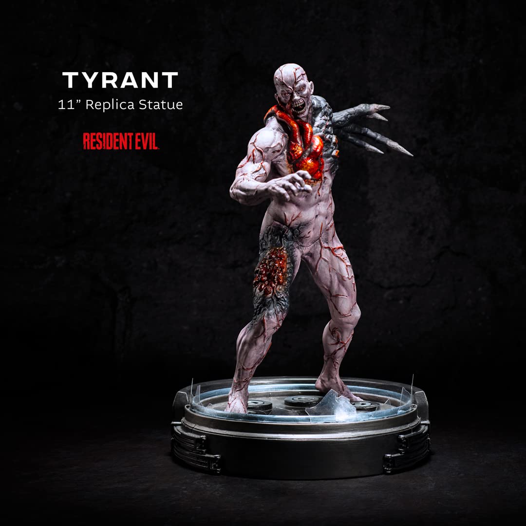 Numskull Resident Evil Tyrant T-002 Figure 9'' 23cm Limited Edition Collectible Replica Statue - Official Resident Evil Merchandise - Horror Video Game Figurine
