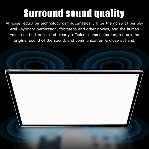 BROLEO WiFi Tablet, Digital Tablet Dual Speakers FHD Black Screen for Android 12.0 for Studying for Games (US Plug)