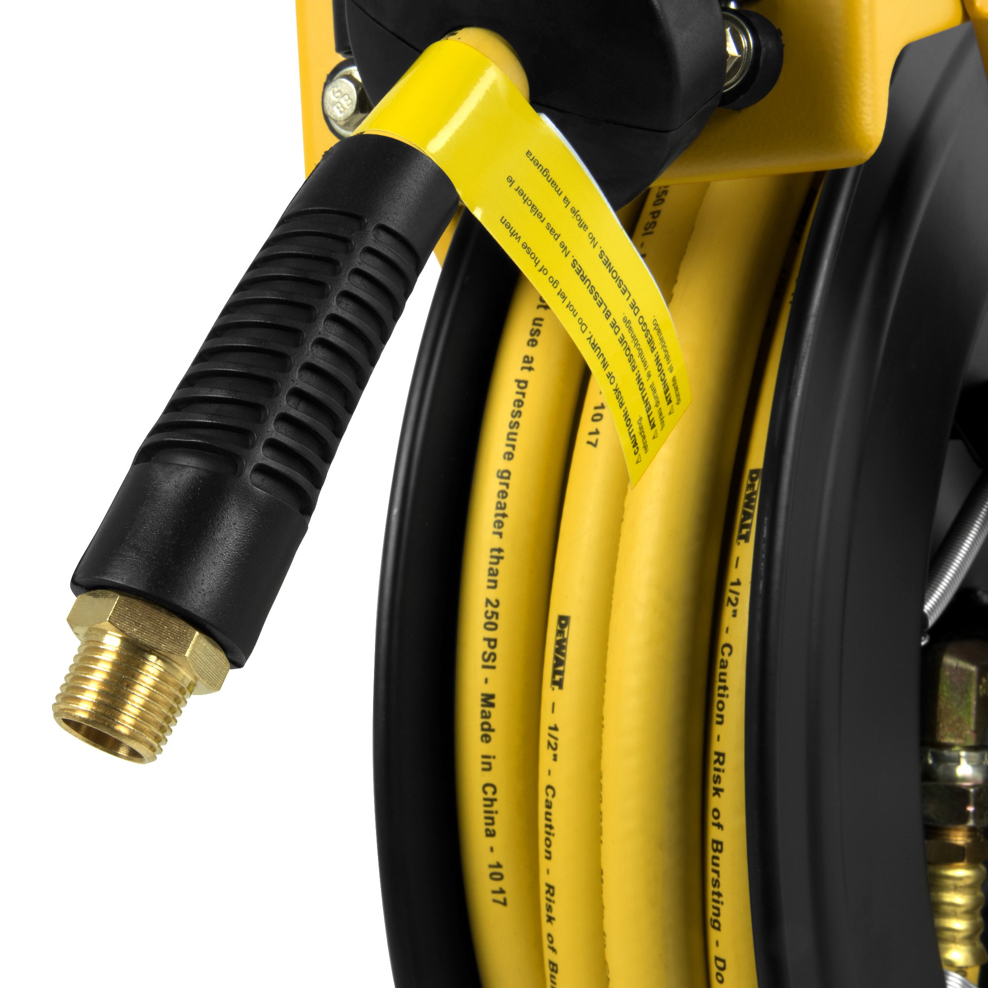 DEWALT DXCM024-0344 Double Arm Hose Reel with 1/2" x 50' Premium Rubber Hose