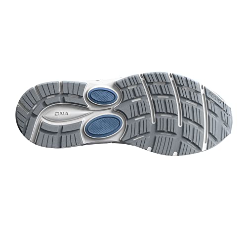 Brooks Women's Dyad 11 Running Shoe - Grey/White/Blue - 6.5 Medium