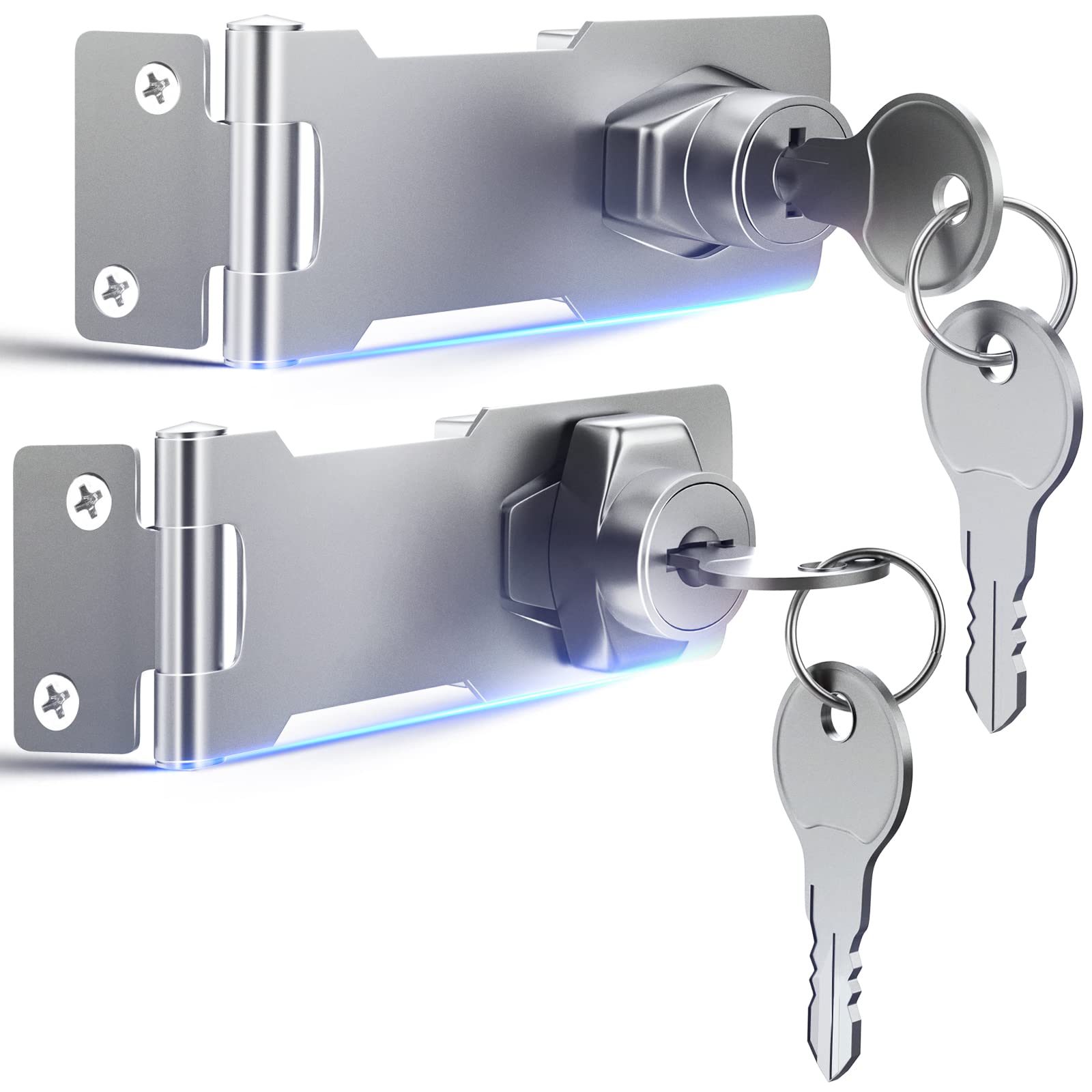 CRANACH 3 Inch Zinc Alloy Chrome Finish Cabinet Lock with Key