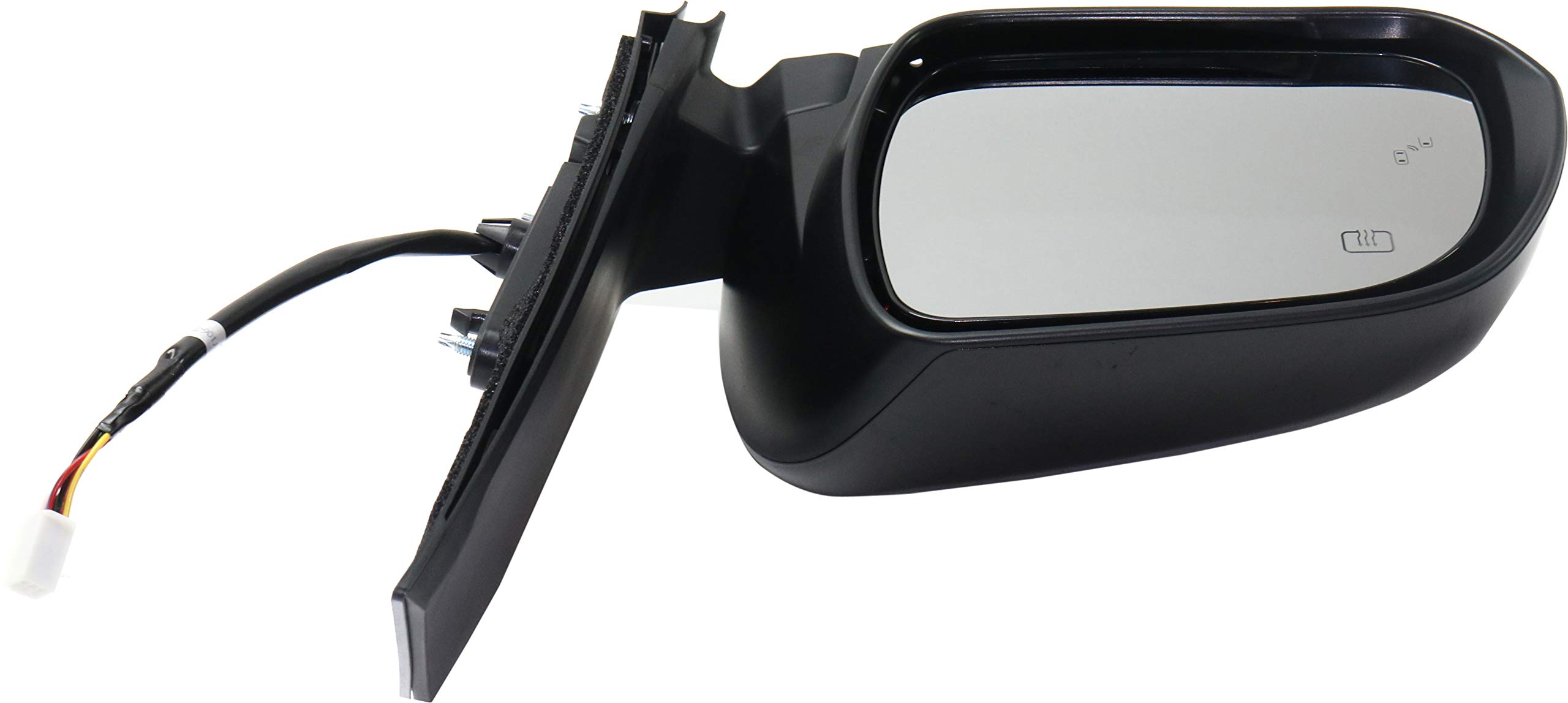 Kool Vue Driver Side Power Heated Mirror for Toyota Sienna 2013-2017 Manual Fold With Blind Spot Monitor; Without Signal Light & Memory Paintable