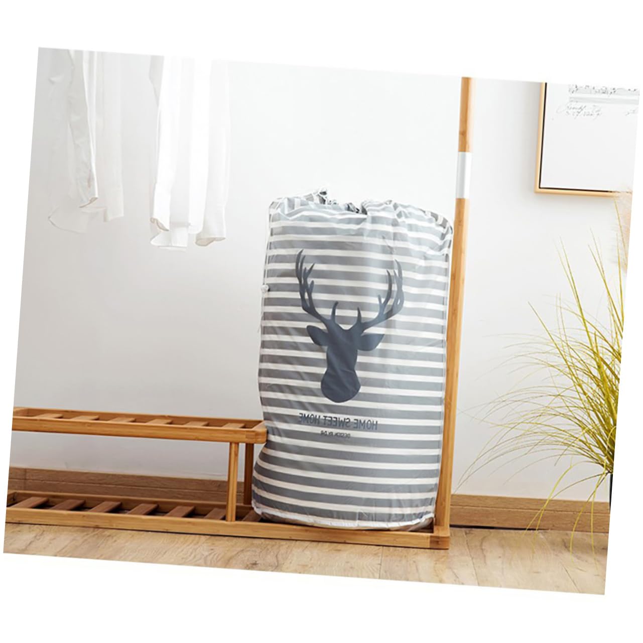 Ciieeo Laundry Organizer Quilt Storage Bag Drawstring Finishing Bag Clothing Laundry Bag