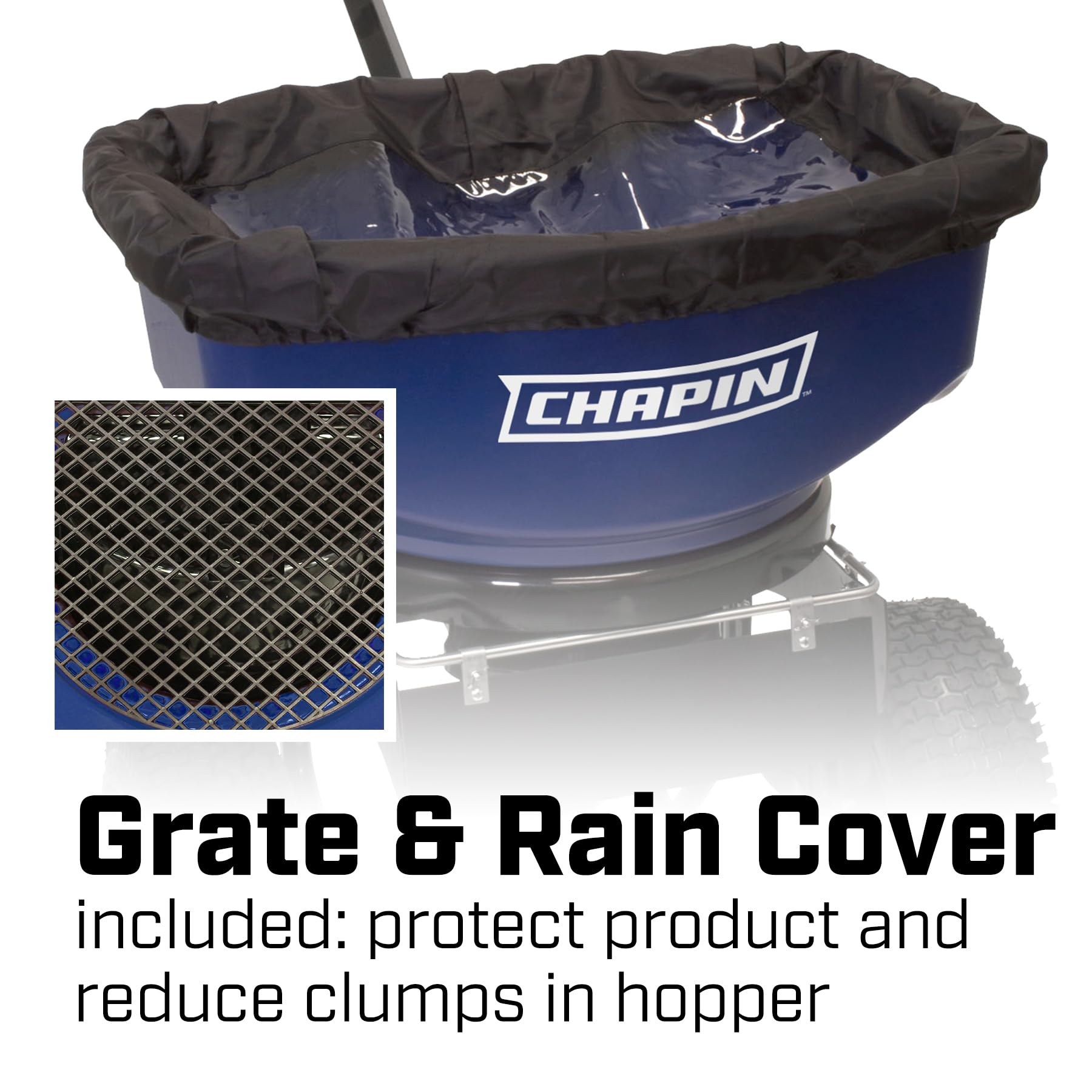 Chapin International 82088 Chapin 82088B: 80-Pound Professional SureSpread Salt and Ice Melt Broadcast Spreader
