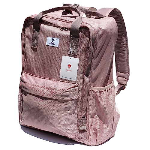 ESVAN Mesh Backpack for Women Men Clear Travel Backpack See Through Bag Multi-Purpose College Backpack (L)