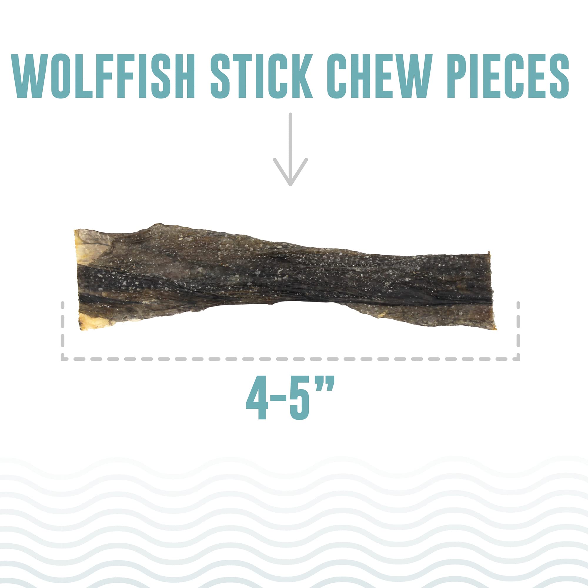 Icelandic+ Wolffish Skin Stick Chews Dog Treat 3.0-oz Bag