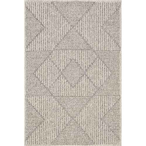 nuLOOM Katherine Moroccan High-Low Indoor/Outdoor Area Rug, 8' x 10', Gray