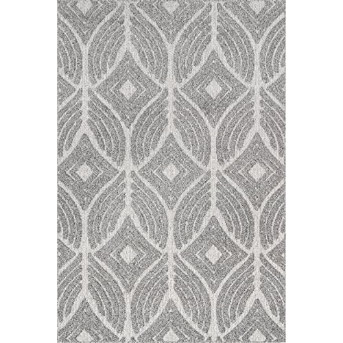 nuLOOM Taryn Moroccan Diamond Indoor/Outdoor Area Rug, 8' x 10', Gray