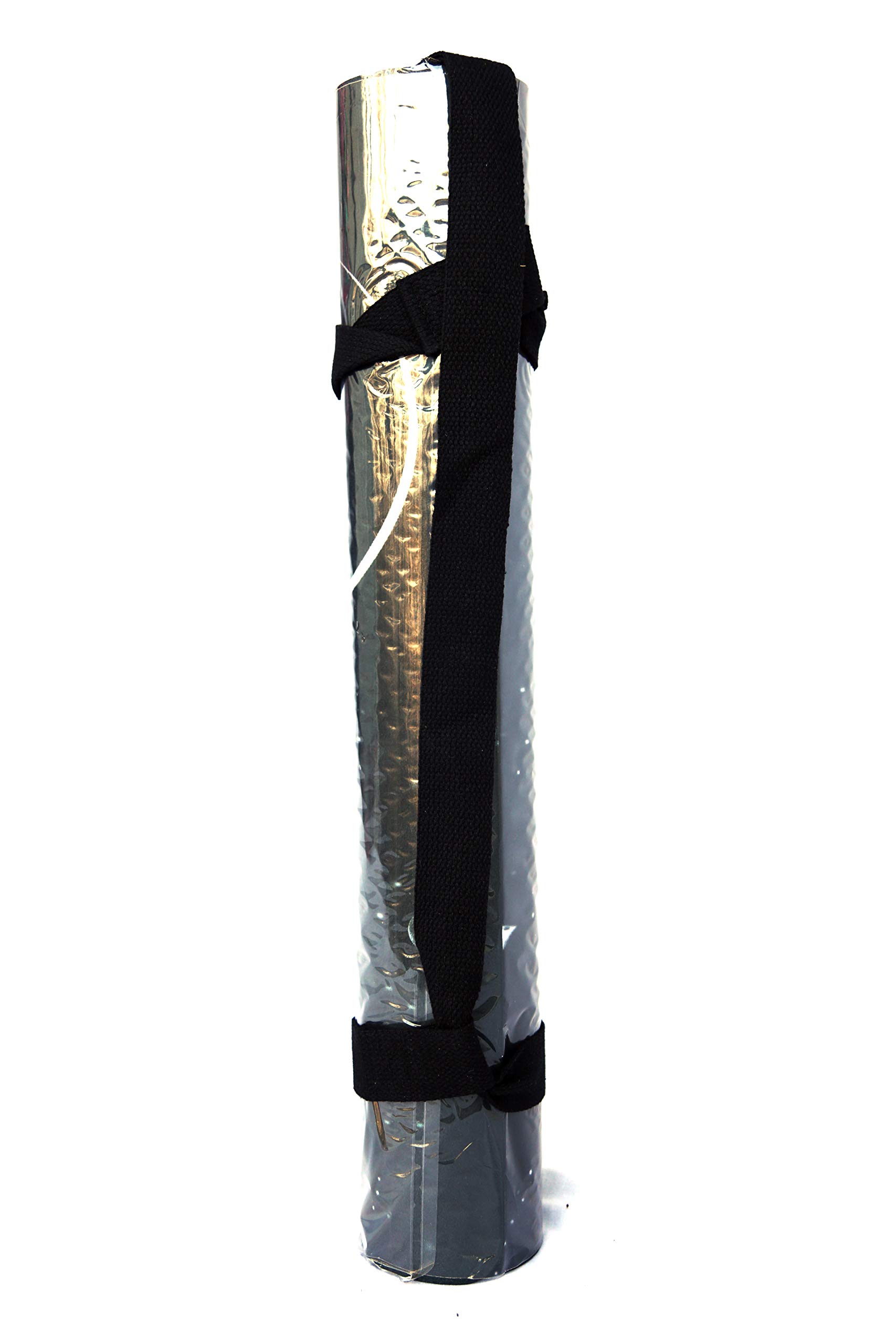 Auric Moon Goddess Luxury Suede Yoga Mat White, Black, Gold 5 ft. x 2 ft.