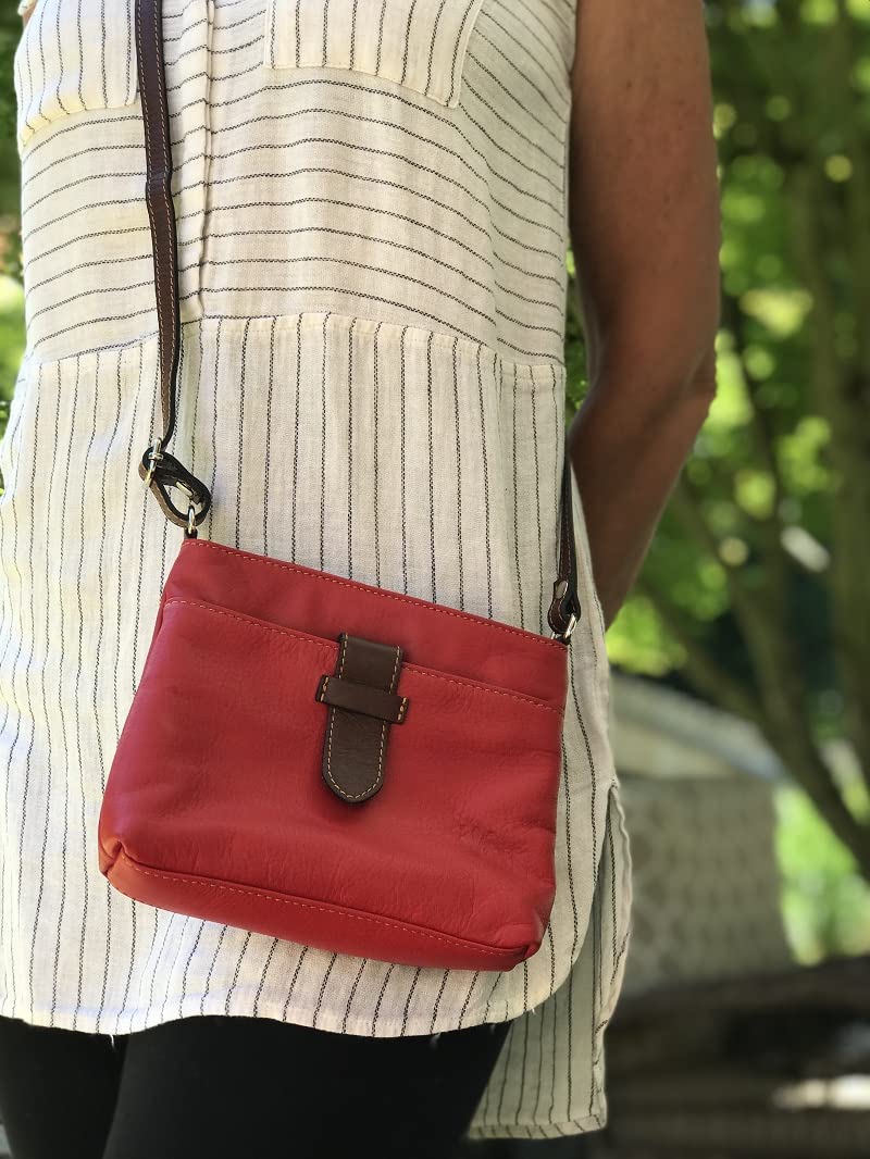 LaGaksta Lilly Mini Crossbody Bag (Red Brown)