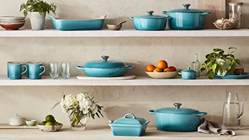 Le Creuset Enameled Cast Iron Signature Braiser, 3.5 qt., Caribbean