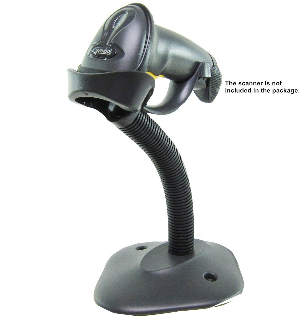 Goose Neck Hands Free Barcode Scanner Stand, Adjustable Barcode Scanning Bar-Code Reader Cradle Holder for Some Barcode Scanners