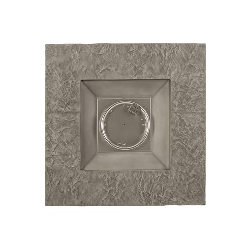 Christopher Knight Home 296661 Hoonah Outdoor 40,000 BTU Lightweight Concrete Fire Pit Table, 32", Natural Stone and Grey Top