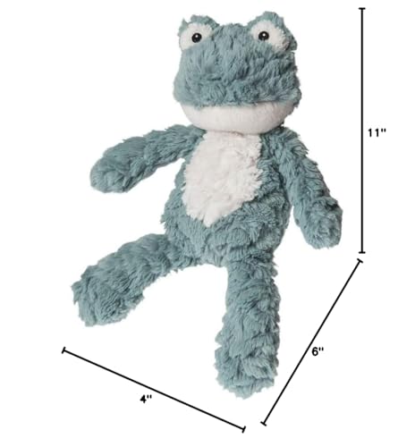 Mary Meyer Putty Nursery Stuffed Animal Soft Toy, 11-Inches, Slate Blue Frog